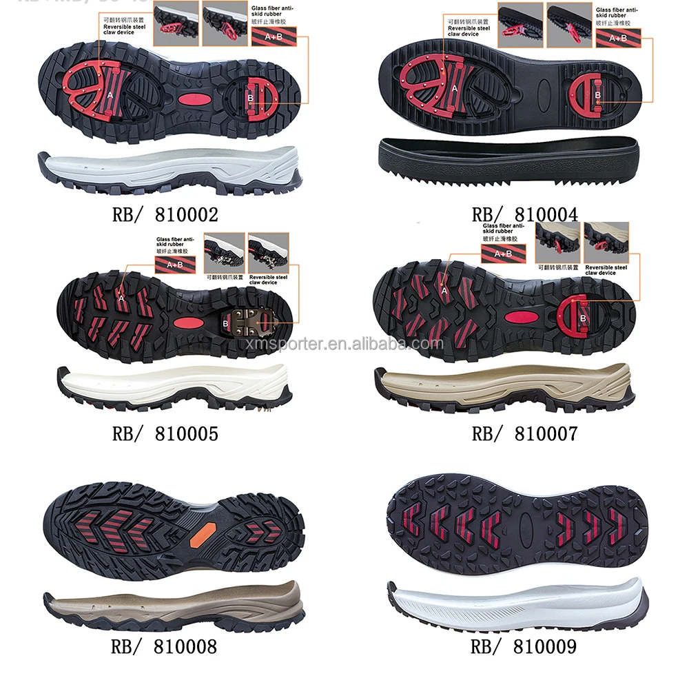 Rubber Outsole Custom Professional Snow All-ground Dual-purpose Steel ...