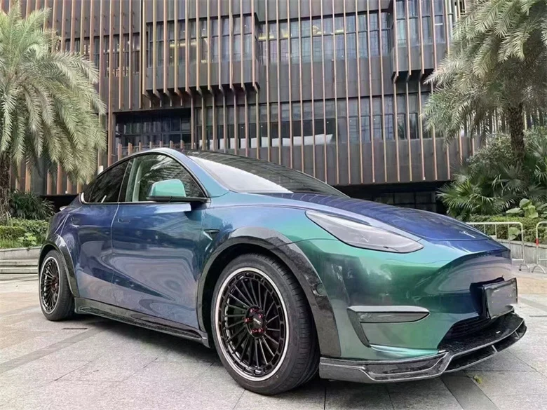 Enhance Your Tesla Model Y with CMT Style Carbon Fiber Kits