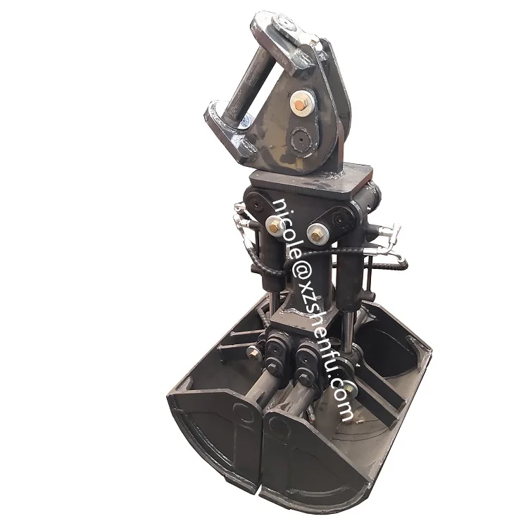 5T Excavator Attachments Mini Excavator Clamshell Bucket with Teeth ...