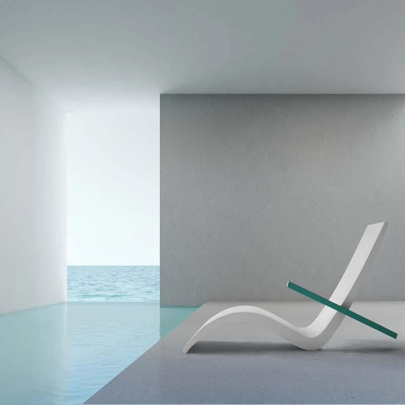 Ledge Modern Swimming Pool Chaise Lounger With Arm Rest Beach Hotel ...