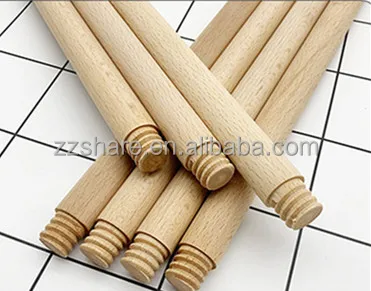 Full 6mm Wooden Broom Stick Threaded Rod Threading Rod Screw Making ...