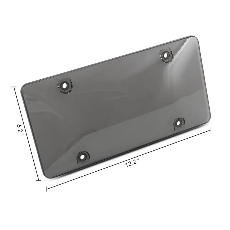 Universal Transparent Plastic Number Plate Cover for Car