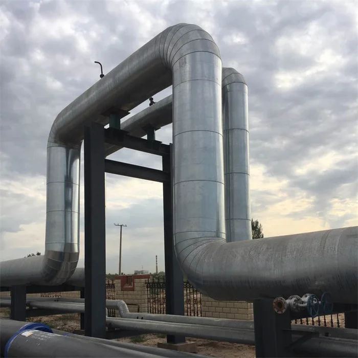 Pre Insulated Pipe Gi Spiral Wound Cladding Polyurethane Foam ...