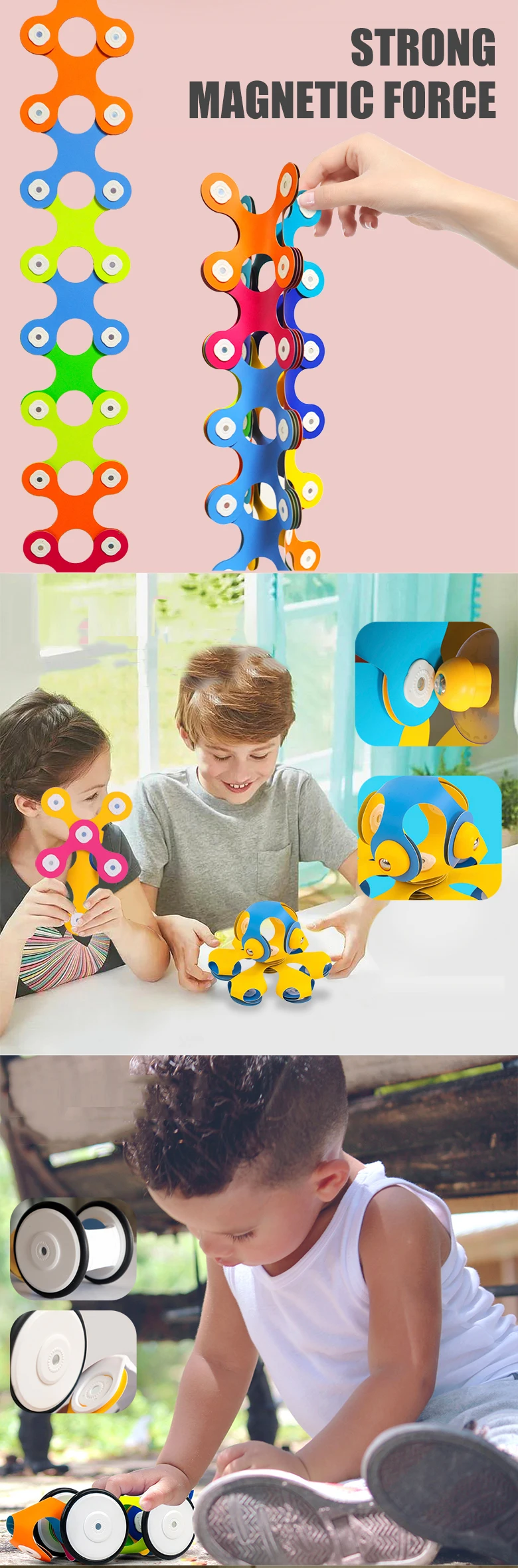 Pandas 2d 3d Educational Diy Assembly Magnetic Construction Building ...