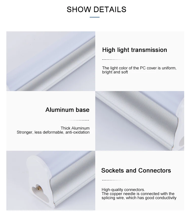 Surface Mounted T5 Led Tube Light Indoor Lighting Aluminum 18w 4ft ...