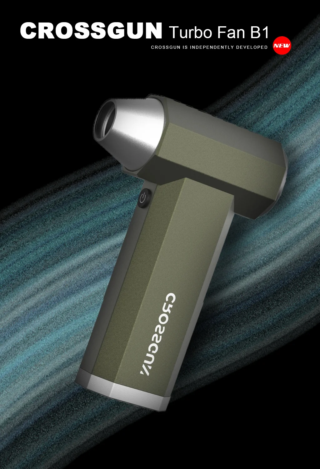 Crossgun 120000rpm Cordless Violent Fan Mini Rechargeable Wireless Jet ...