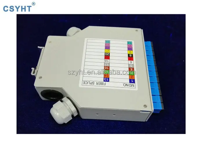 Din Rail Distributor With Cassette For 6 Scd/lcq Adapters And 24 Fusion ...