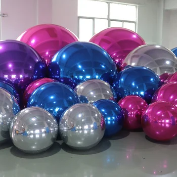 Giant Commercial Inflatable Mirror Ball Inflatables Colorful Gold ...