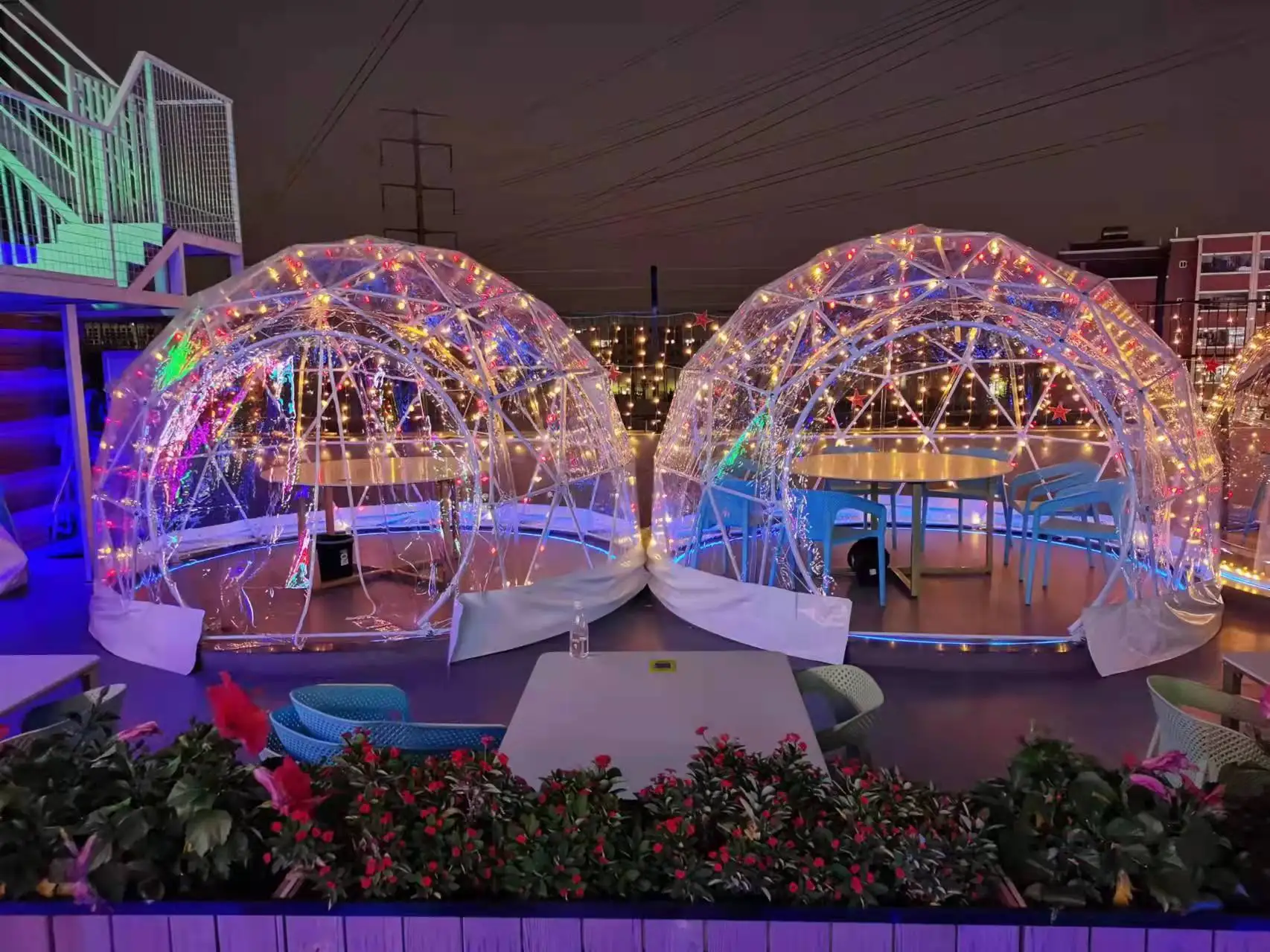 12ft Garden Dome Bubble Tents Upgraded Geodesic Dome Greenhouse Ball ...