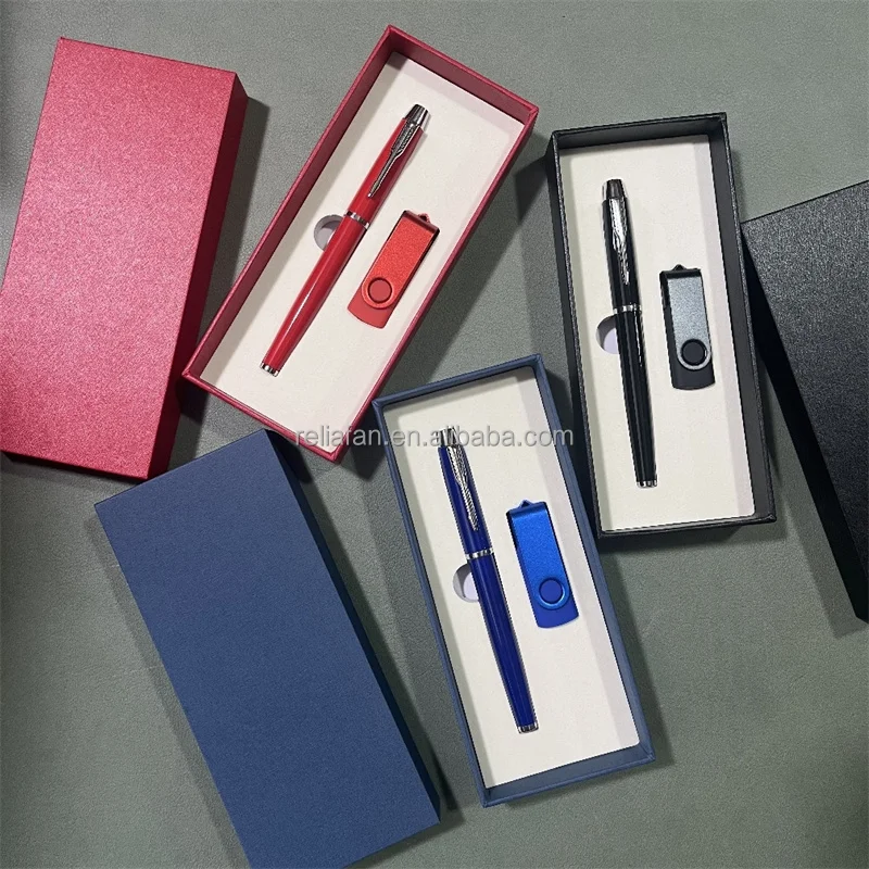 2 in 1 USB Flash Drive Pen Set - Custom Logo Promotional Gift