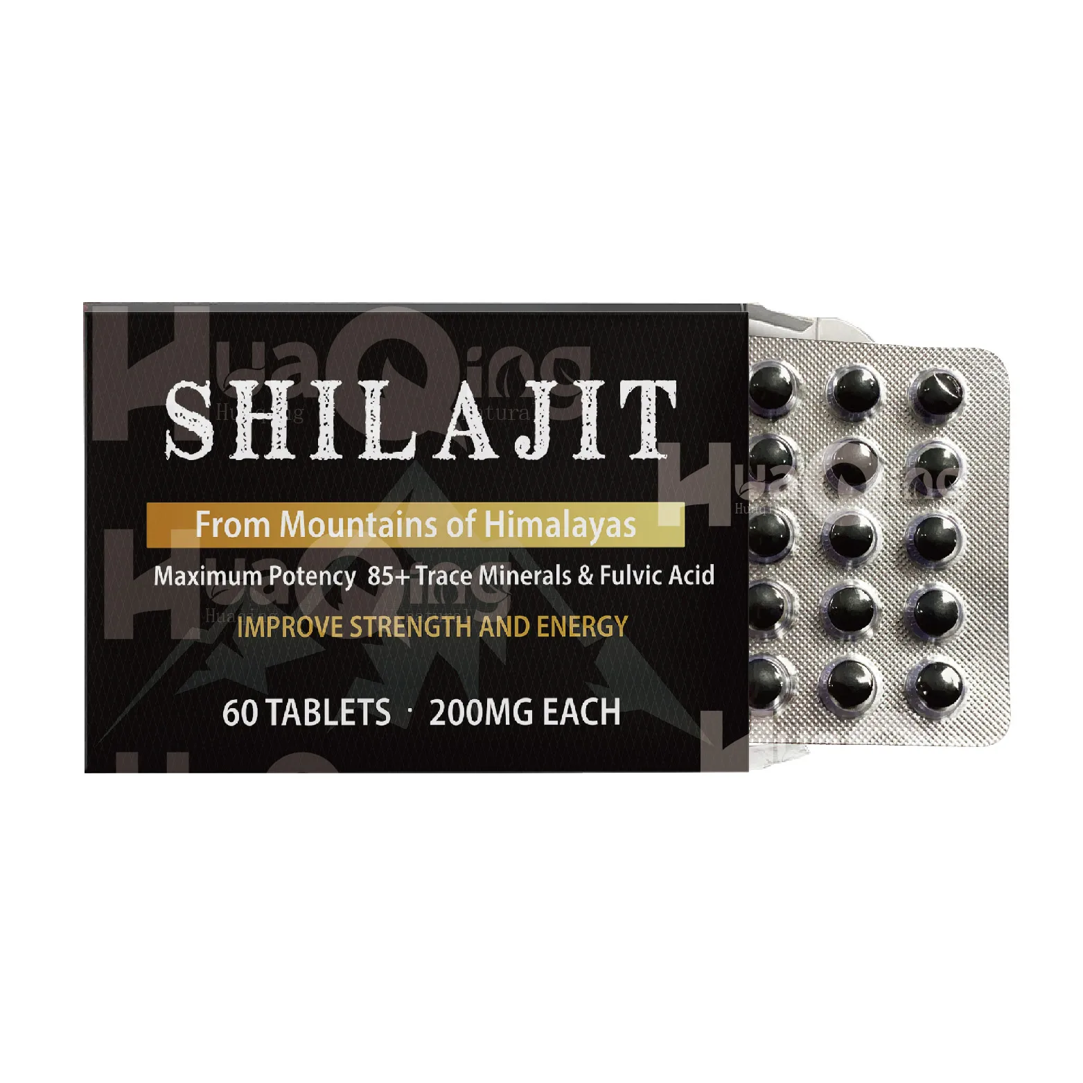 Oem Gold Grade Pure Himalayan Shilajit Resin Tablets,Shilajit Tablets ...