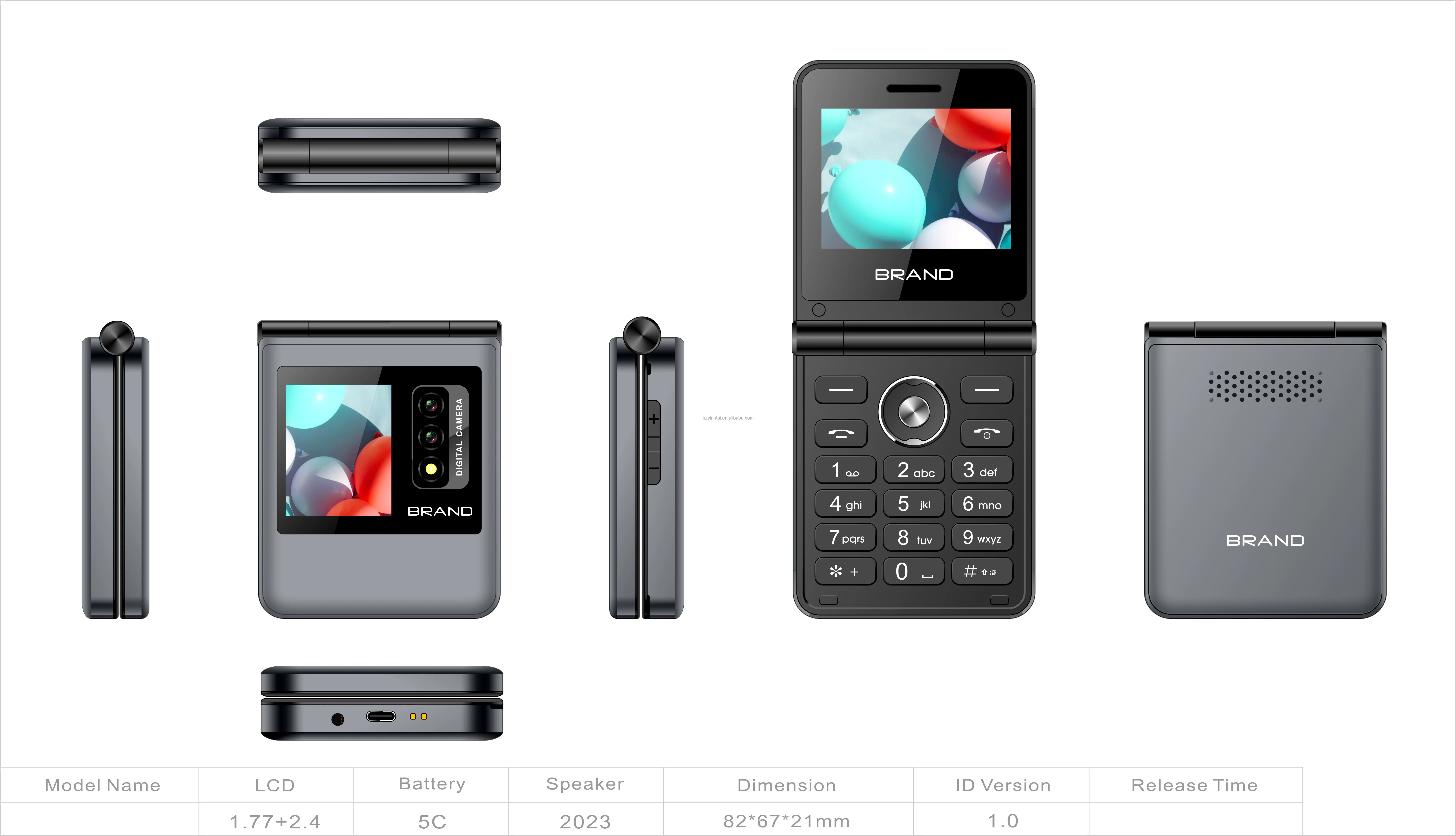 Customized 2g 3g 4g Keypad Flip Phone Cheap Dual Sim Cell Phone - Buy ...