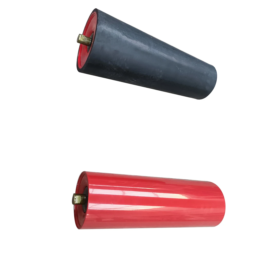 Belt Conveyor Steel Friction Aligning Idler Roller For Bulk Material ...