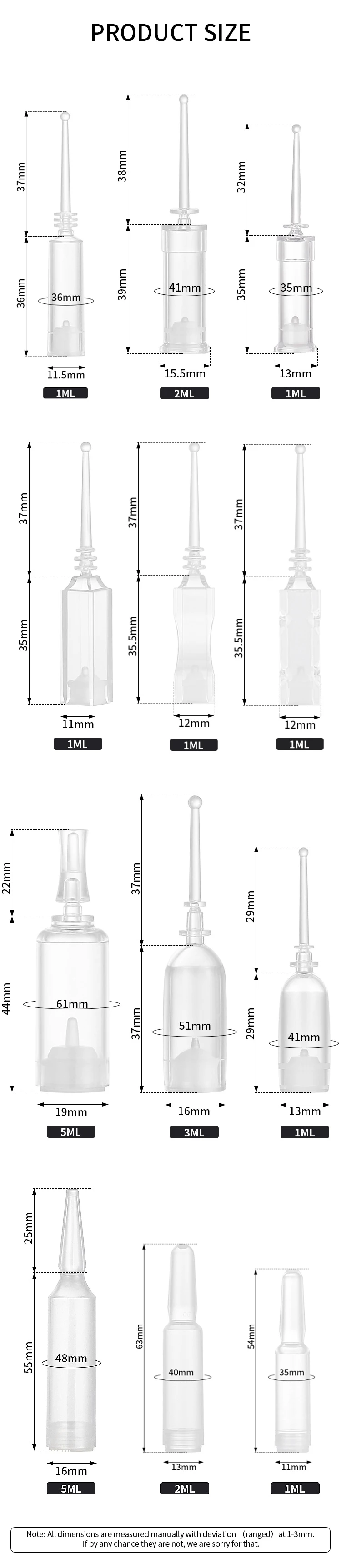 Zimay Ampoule Bottles - Premium Liquid Packaging Solutions