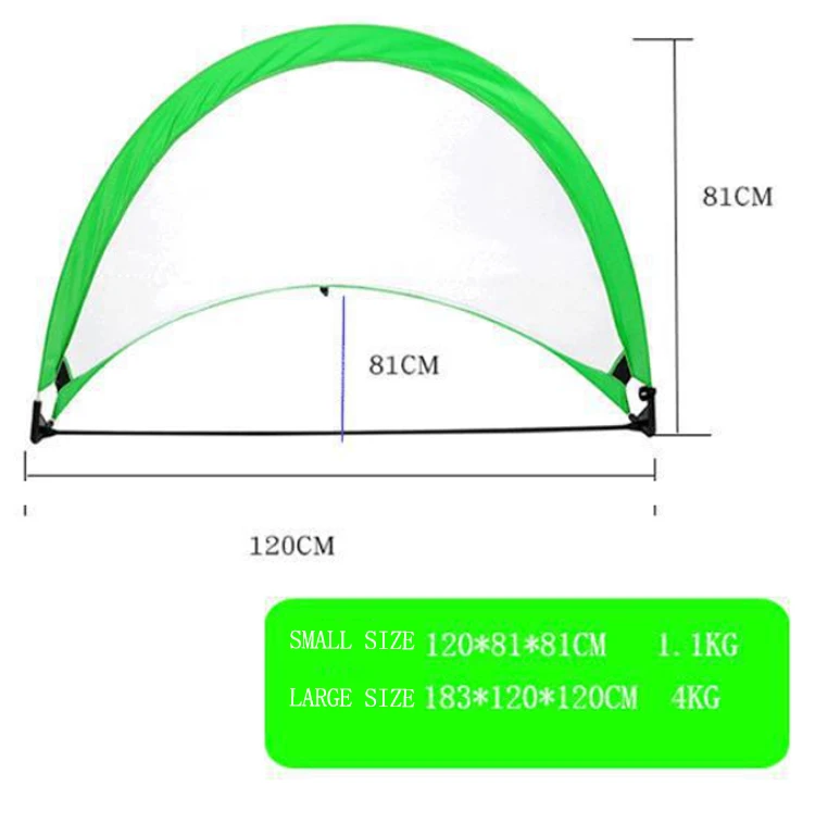 Portable Foldable Football Soccer Ball Nets Training Equipment Pop Up ...