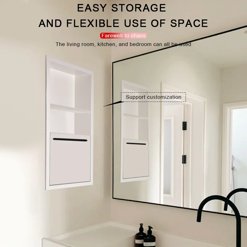 Stainless Steel Shower Niche Bathroom Organizer Shower Convenient ...