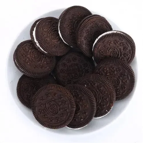 Wholesale Custom Mini Round Chocolate Sandwich Biscuits