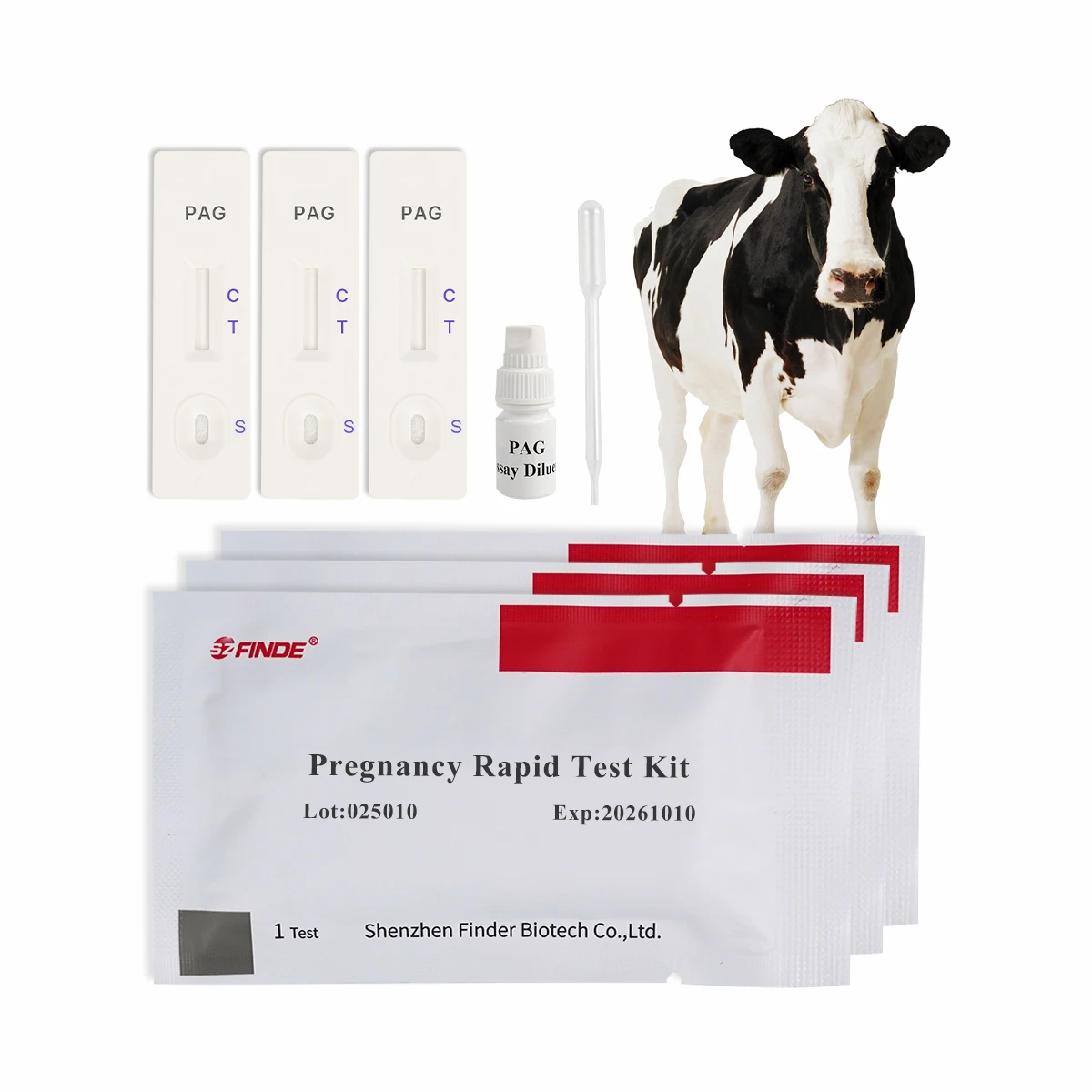 Bovine Cattle Cow Pregnancy test Kit Strip Paper for Cattle Cow Early ...
