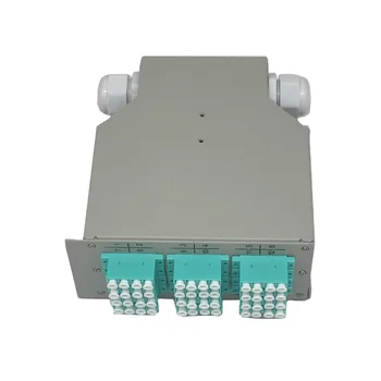Din Rail Fiber Patch Panel 12pcs Quad Lc Adapters - Buy Din Rail Splice ...