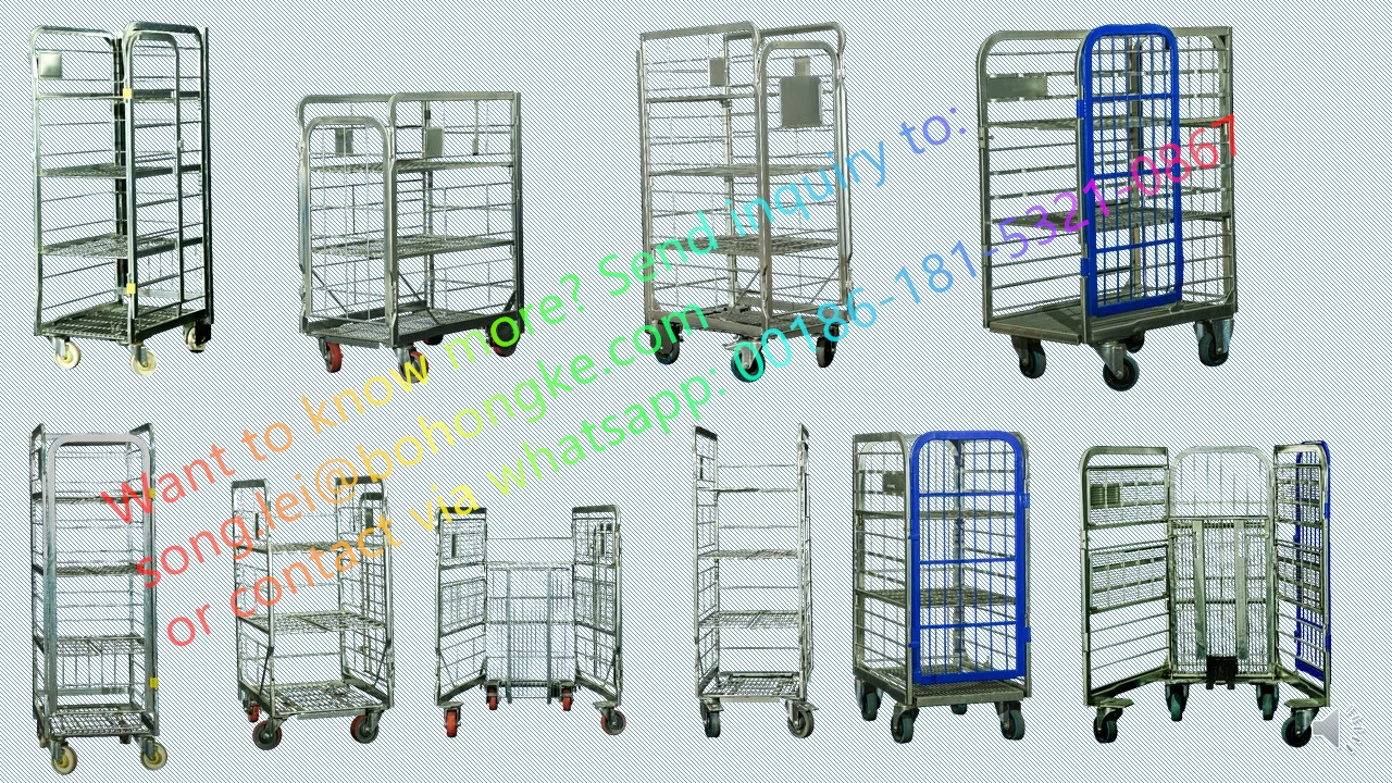 Bhk25 A23 Two-sided Opening Trolley Cart Custom Design Stillage Trolley ...
