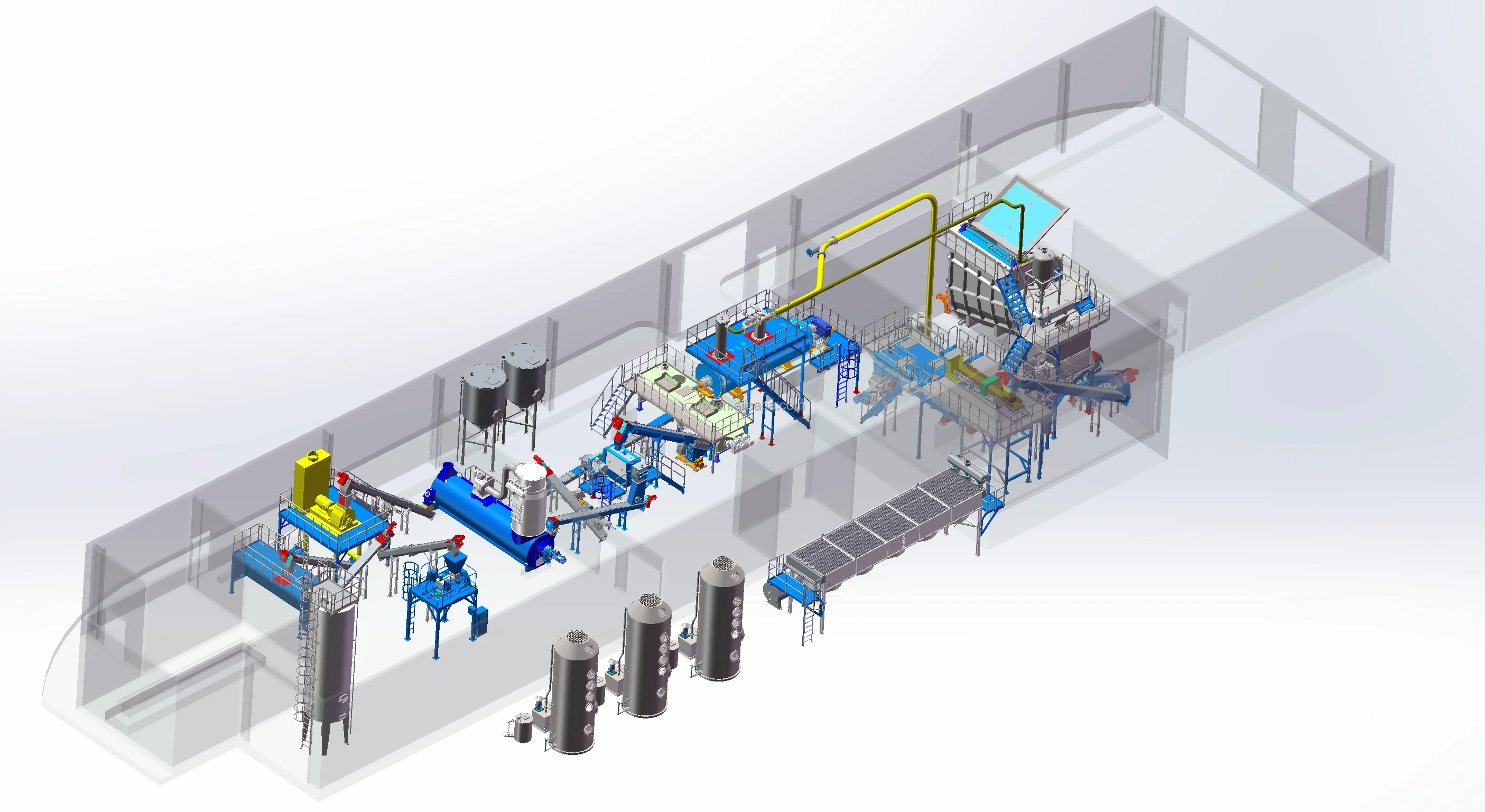 High Quality Chicken Waste Rendering Plant - 3 Ton/batch