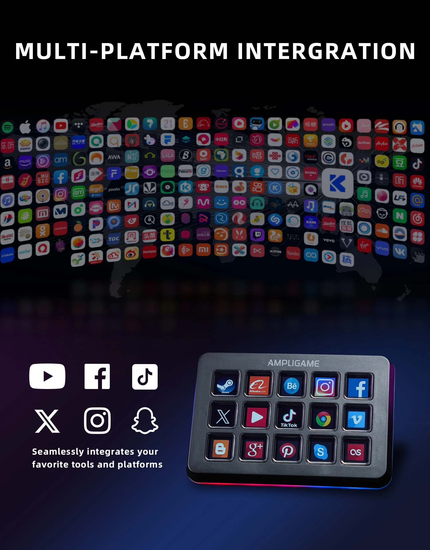 Fifine Ampligame D6 Customizable Lcd Keys Stream Controller 