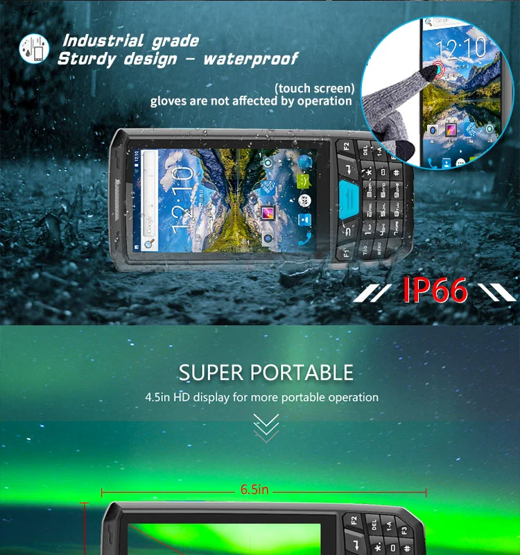 T80 Rugged Handheld Terminal Data Scanning Android 8.0 1d 2d QR Code ...