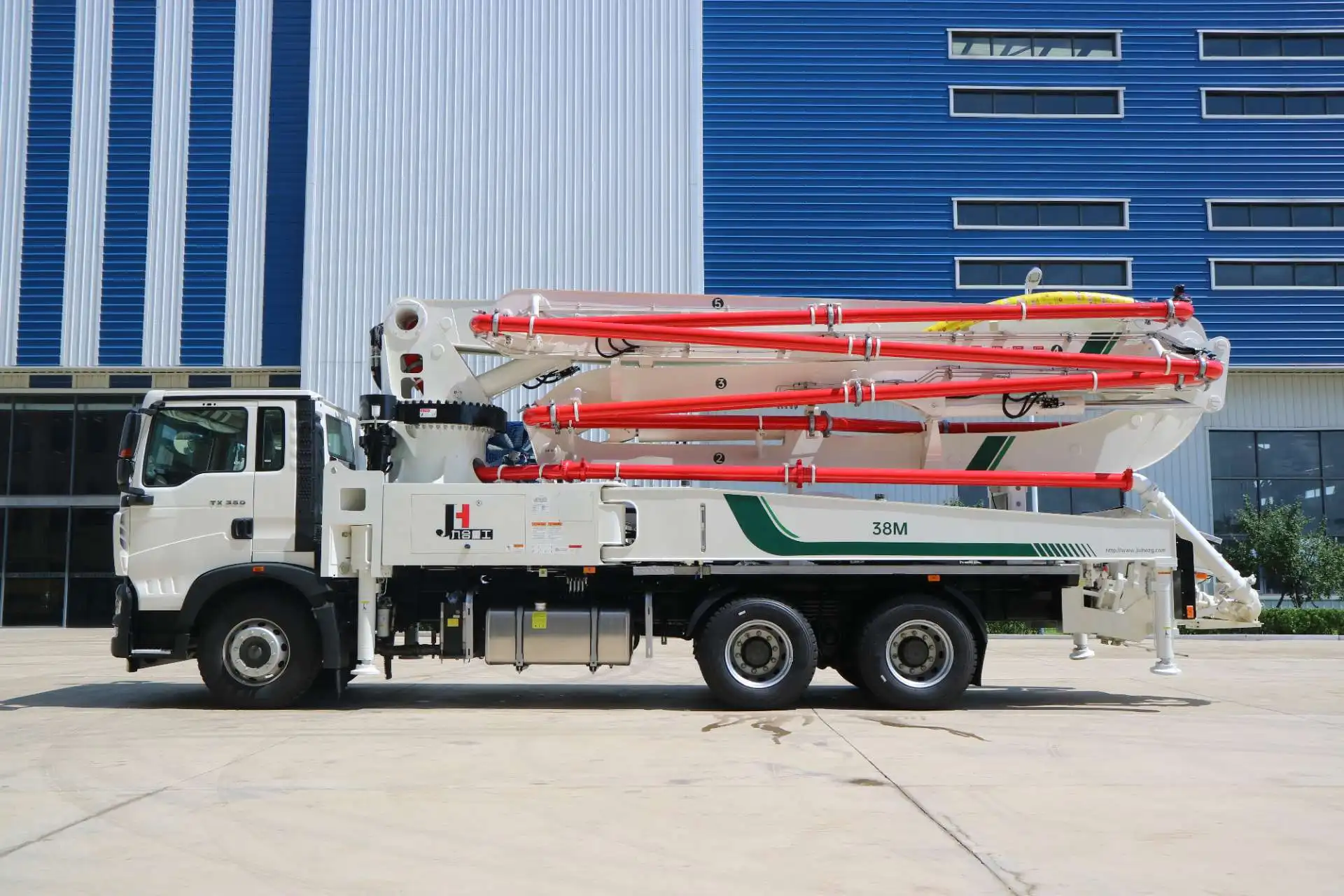 JIUHE 17m 20m 25m 30m 36m 38m High Efficiency Small Concrete Boom Pump ...