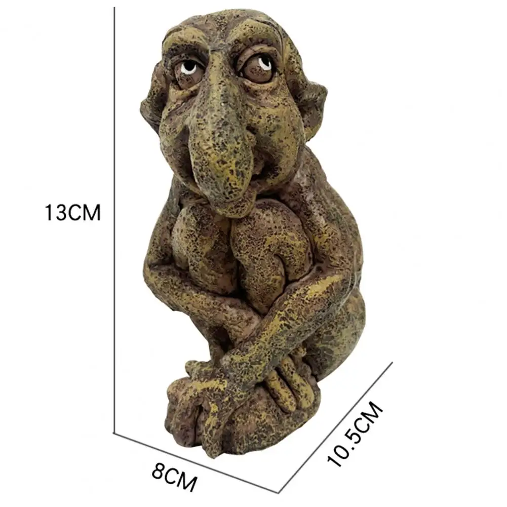 Sturdy Great Gargoyle Troll Garden Gnome Statue Wear-resistant Gargoyle ...