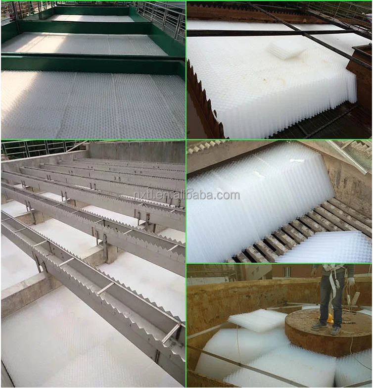 PVC PP Plastic Lamella Tube Settlers for Waste Water Treatment