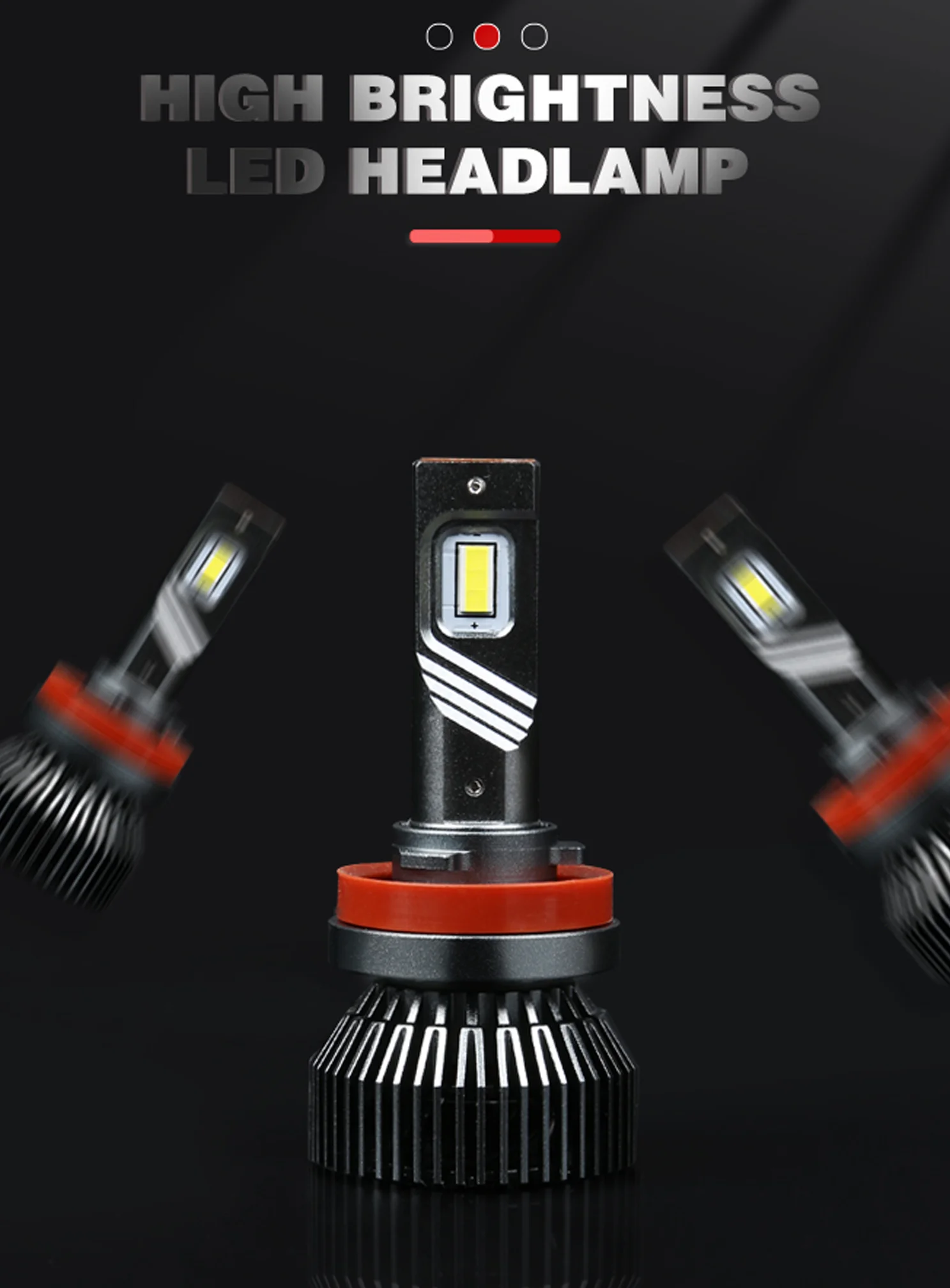 Redsea 120watts Brightest Led Headlight Bulb High Power Three Color H1 ...