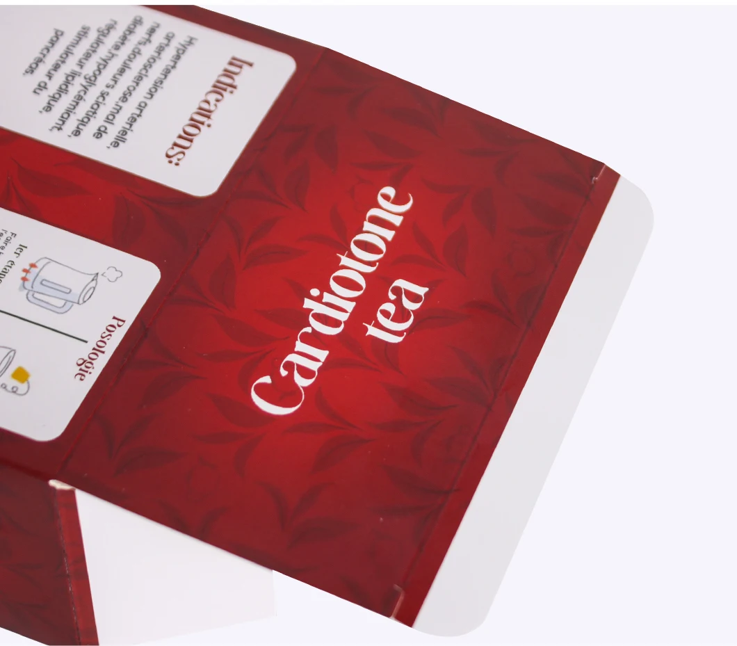 Custom Empty Tea Bags Box Small Cardboard Black Red Teabags Containers ...