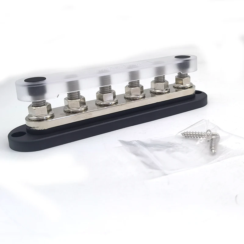 6 Terminal Bus Bar Red Power Distribution Terminal Block Bus Bar For ...