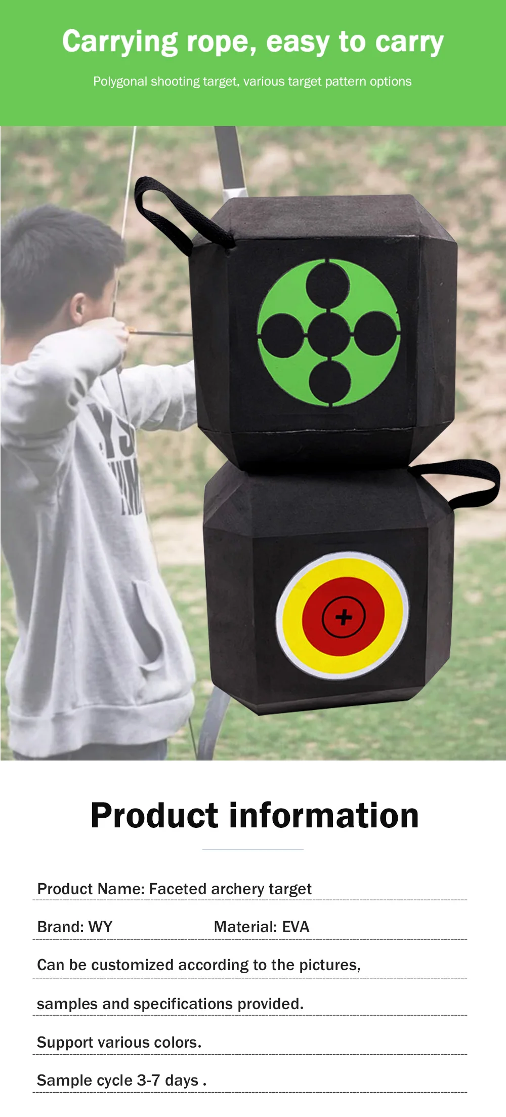 Six Side Target EVA Foam Cube Hunting Target 3d Archery Targets Animals ...