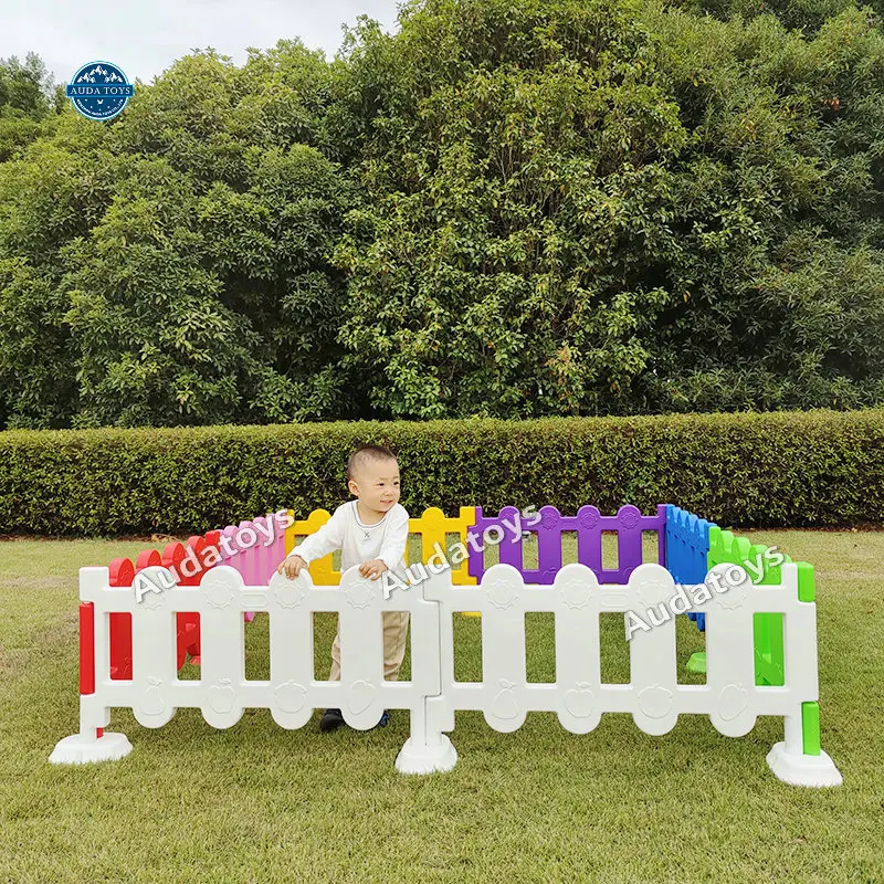 Soft Playground White Plastic Play Yard Fence for Kids - Safe Indoor ...