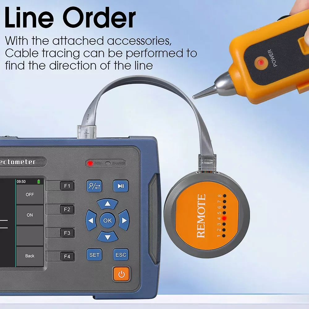 ZDXUNKE 100KM Pro Mini OTDR Reflectometer for GPON EPON Testing