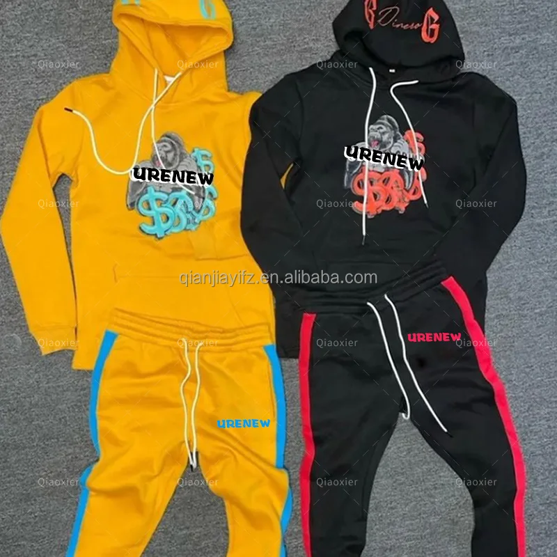 Custom Chenille Embroidery Logo High Quality Print Vintage Cotton Sweat ...