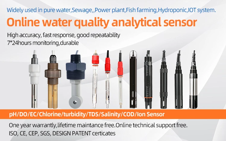 Online Digital Residual Chlorine Analyzers Free Chlorine Sensor With 4 ...