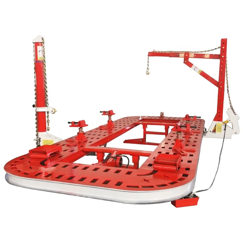 Auto body collision chassis straightening bench panel beating car body ...