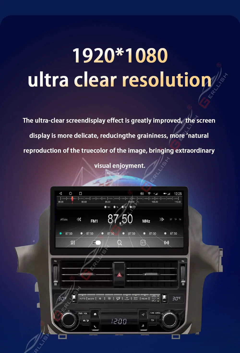 12.3inch All-New Car Radio Android for Lexus GX400 GX460