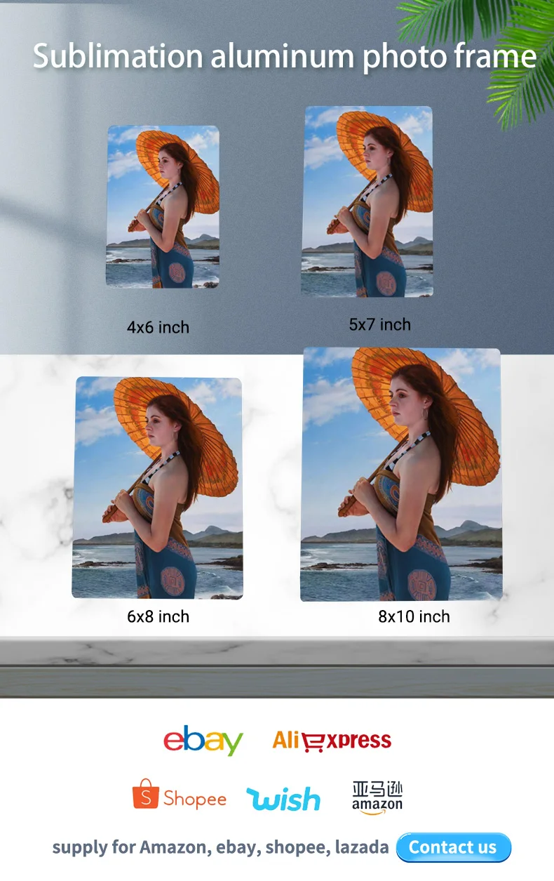 Customized Size Blank Sublimation Metal Print Sheet 4-10inch Aluminum ...