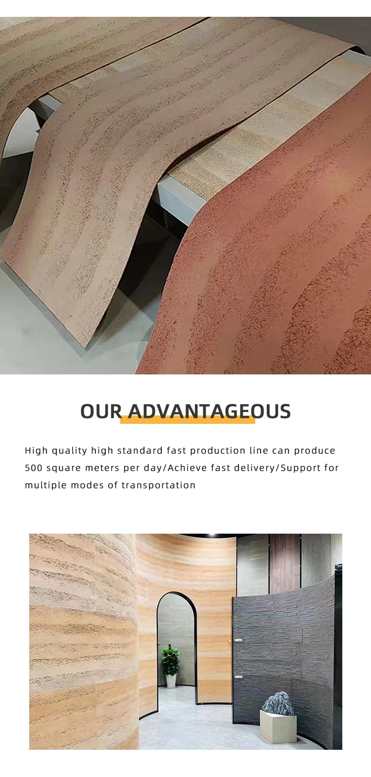 Artificial Art Flexible Wall Tiles Soft Decorative Stone Wall Panels ...