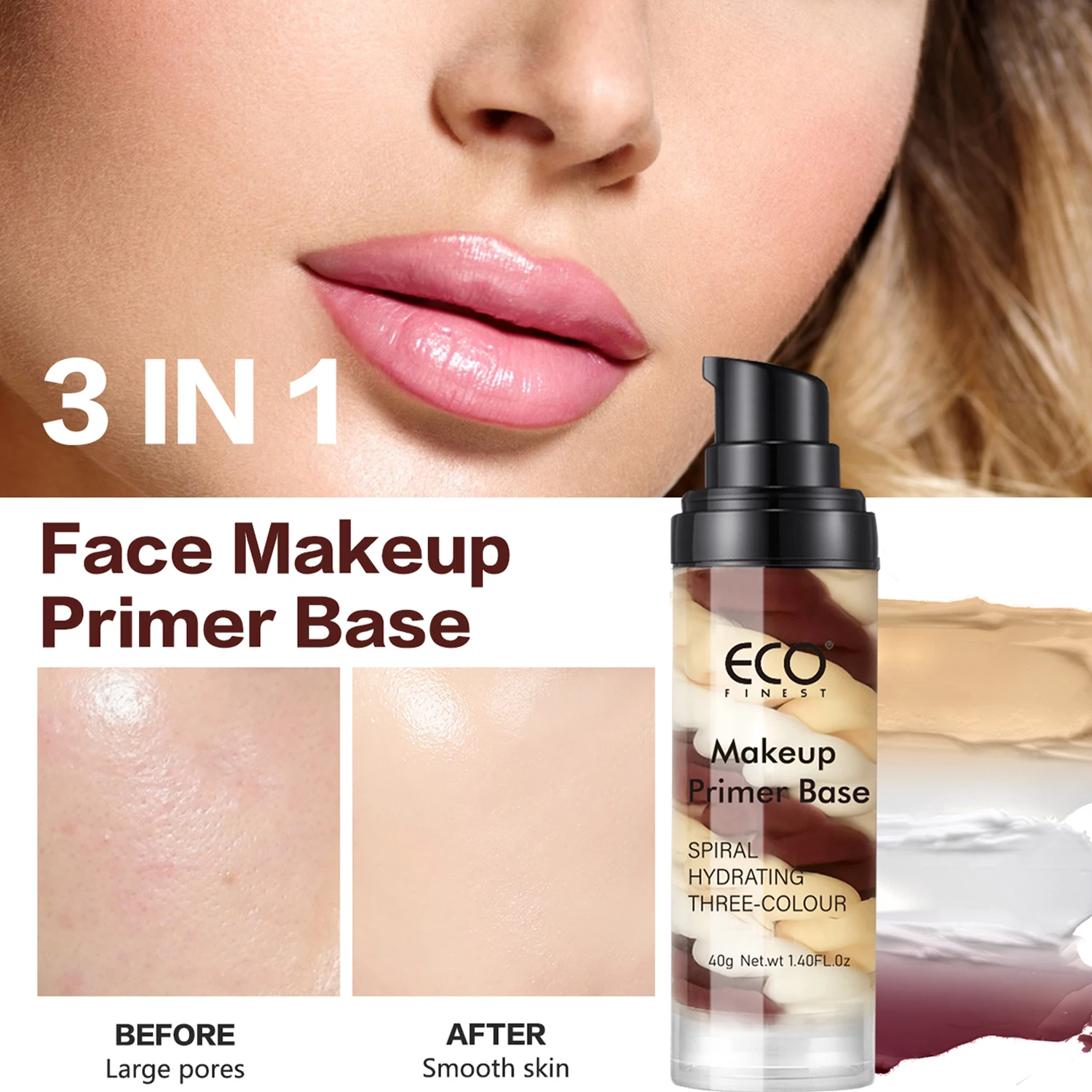 Poreless Glow Makeup Base Primer Cream for All Skin Types