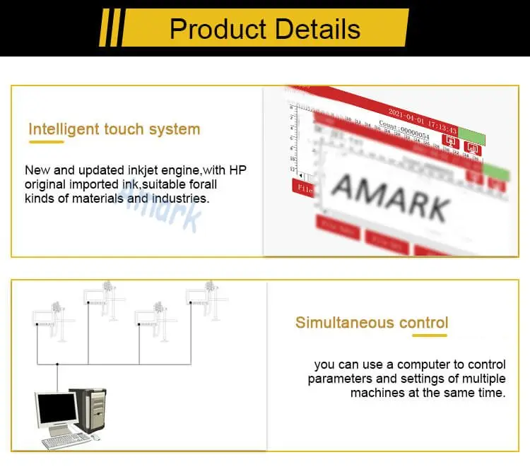 Automatic Expiry Date Thermal Online Inkjet Printer