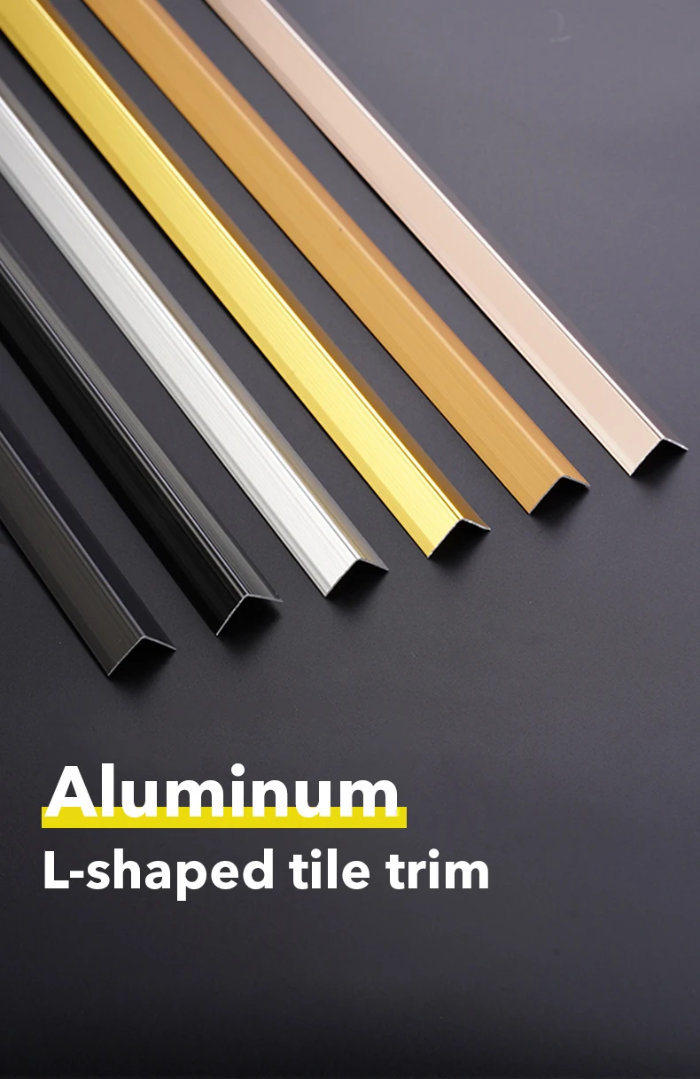 L Profile Shaped Metal Trim Aluminum Protection Mirror Decorative ...
