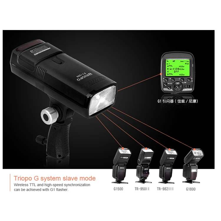 Triopo Strobe Light Photography Studio Speedlite Flash For Camera Flash ...
