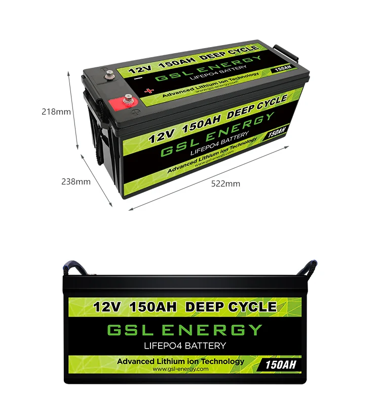 Gsl Energy 12v Energy Storage Battery 12v Solar Lithium Battery 150ah ...