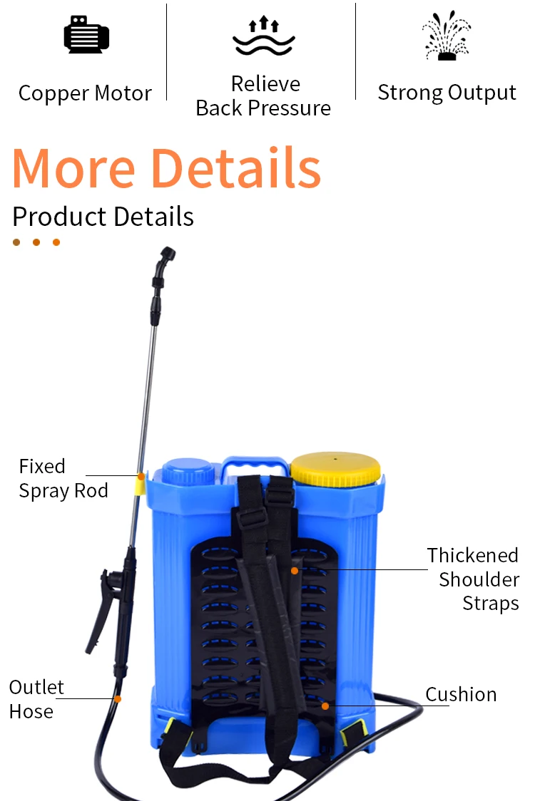 China Agricultural 16l Battery Operated Knapsack Electric Power Sprayer ...