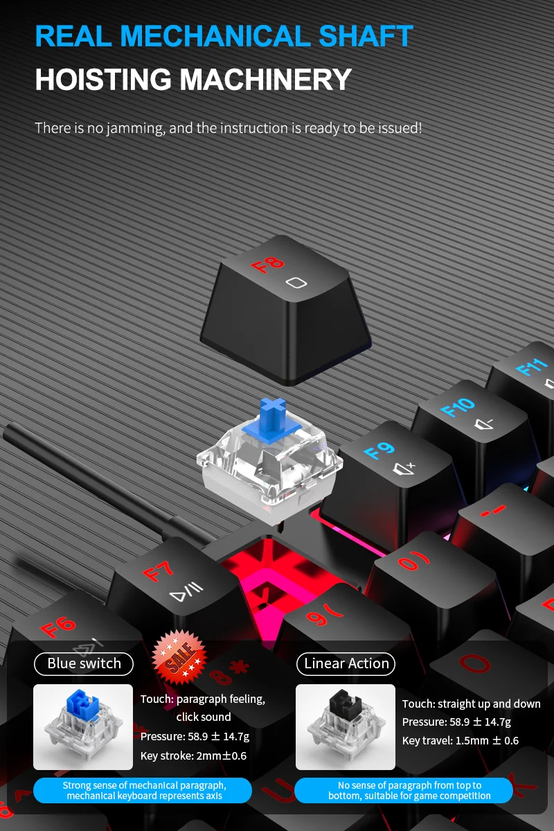 Allied Gaming Keyboard - Mechanical Punching Keyboard
