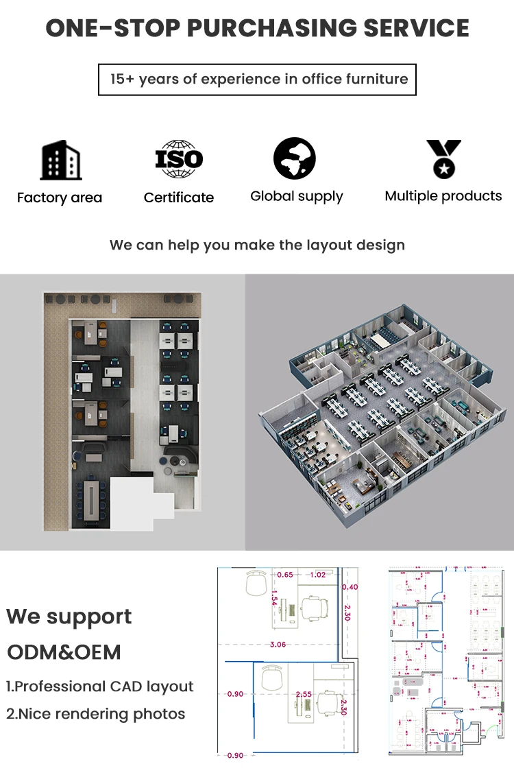 Guangzhou Factory Modern Office Furniture - Executive Cubicles